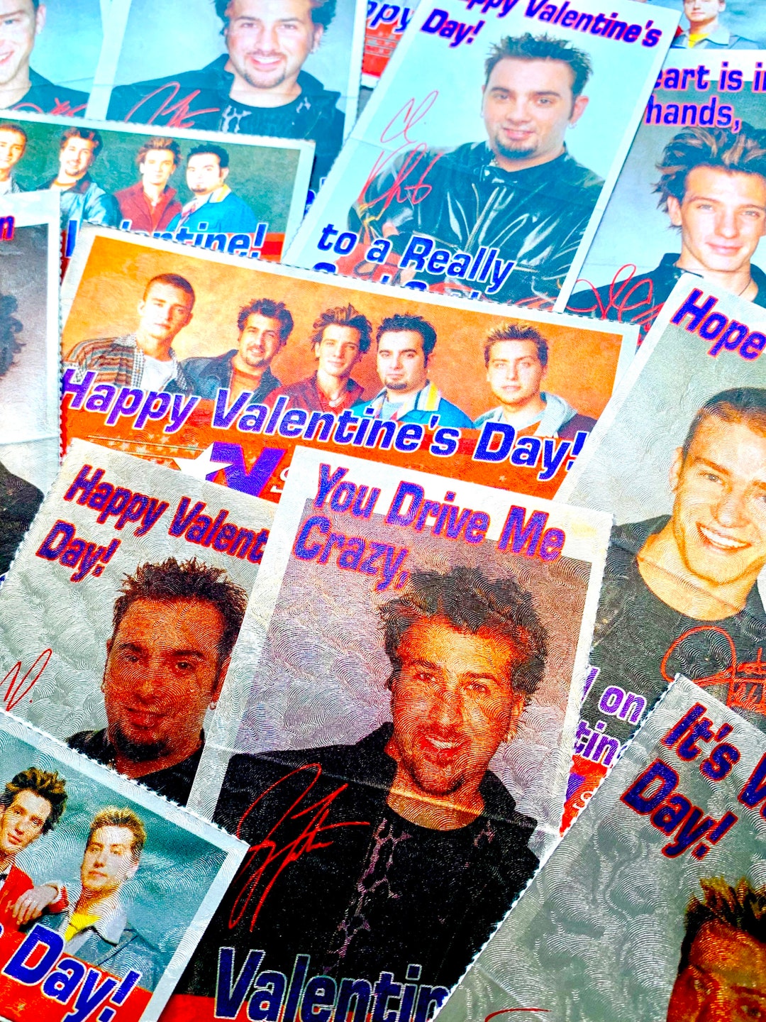 Vtg Mystery NSYNC Foil Valentine’s Day Card Packs - 5 Cards - Etsy