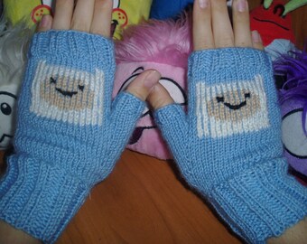 Knitted mittens / Lumpy Space Princess / Adventure | Etsy