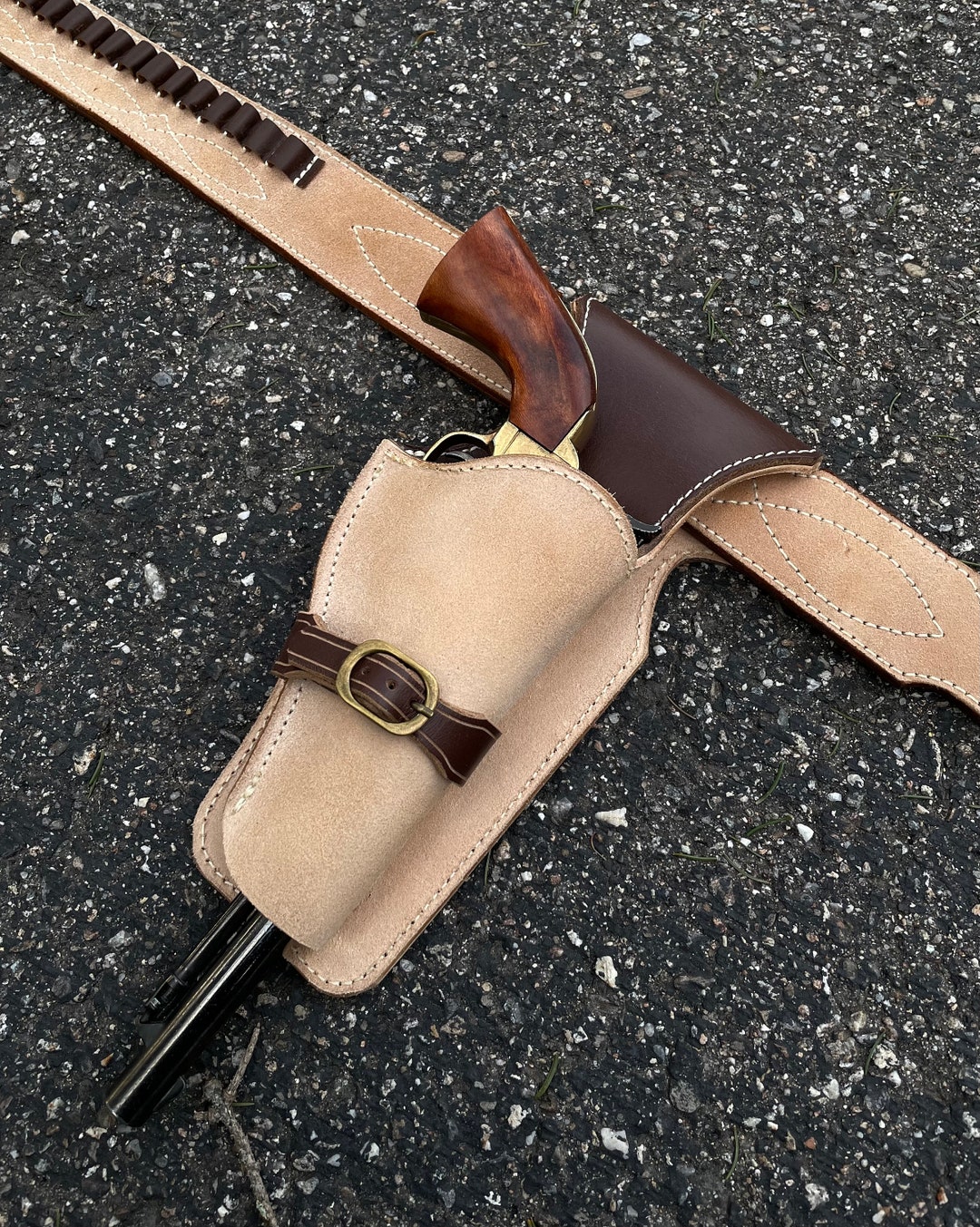 Clint Eastwood Style Rough Out Walk and Draw Holster Rig Western ...