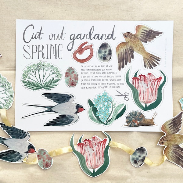 Spring Garland - Etsy UK