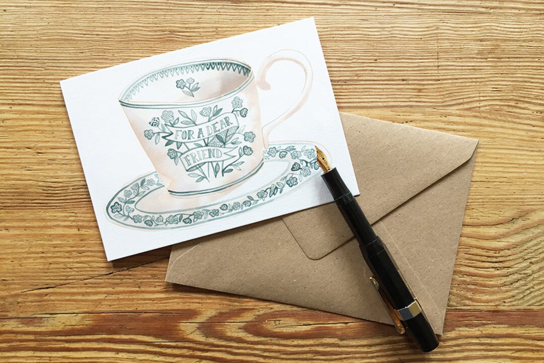 Greetings Card 'for A Dear Friend' - Etsy