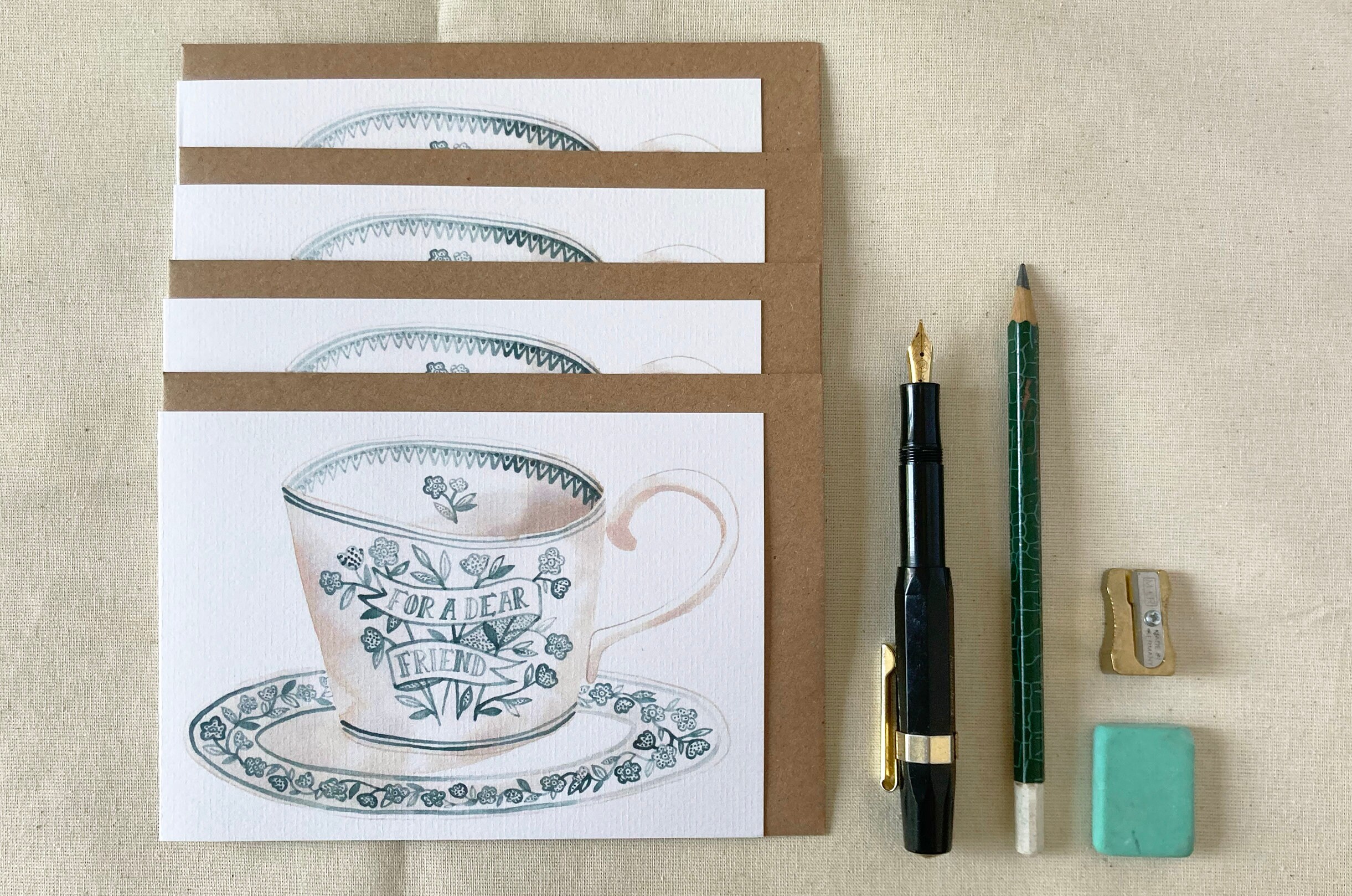 Greetings Card, 'for A Dear Friend' - Etsy UK