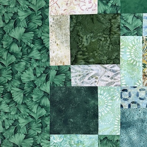 Green Patchwork Unfinished Quilt Top, 55 X 68, Lap or Throw Size - Etsy