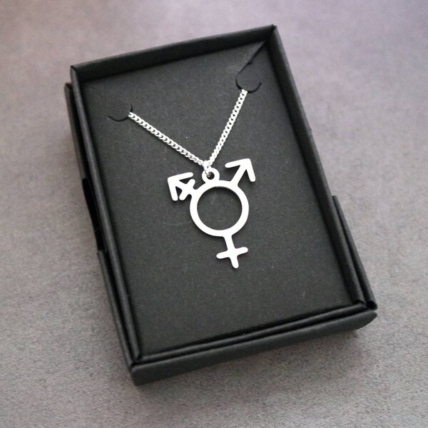 Trans Gender Symbol Necklace - Etsy