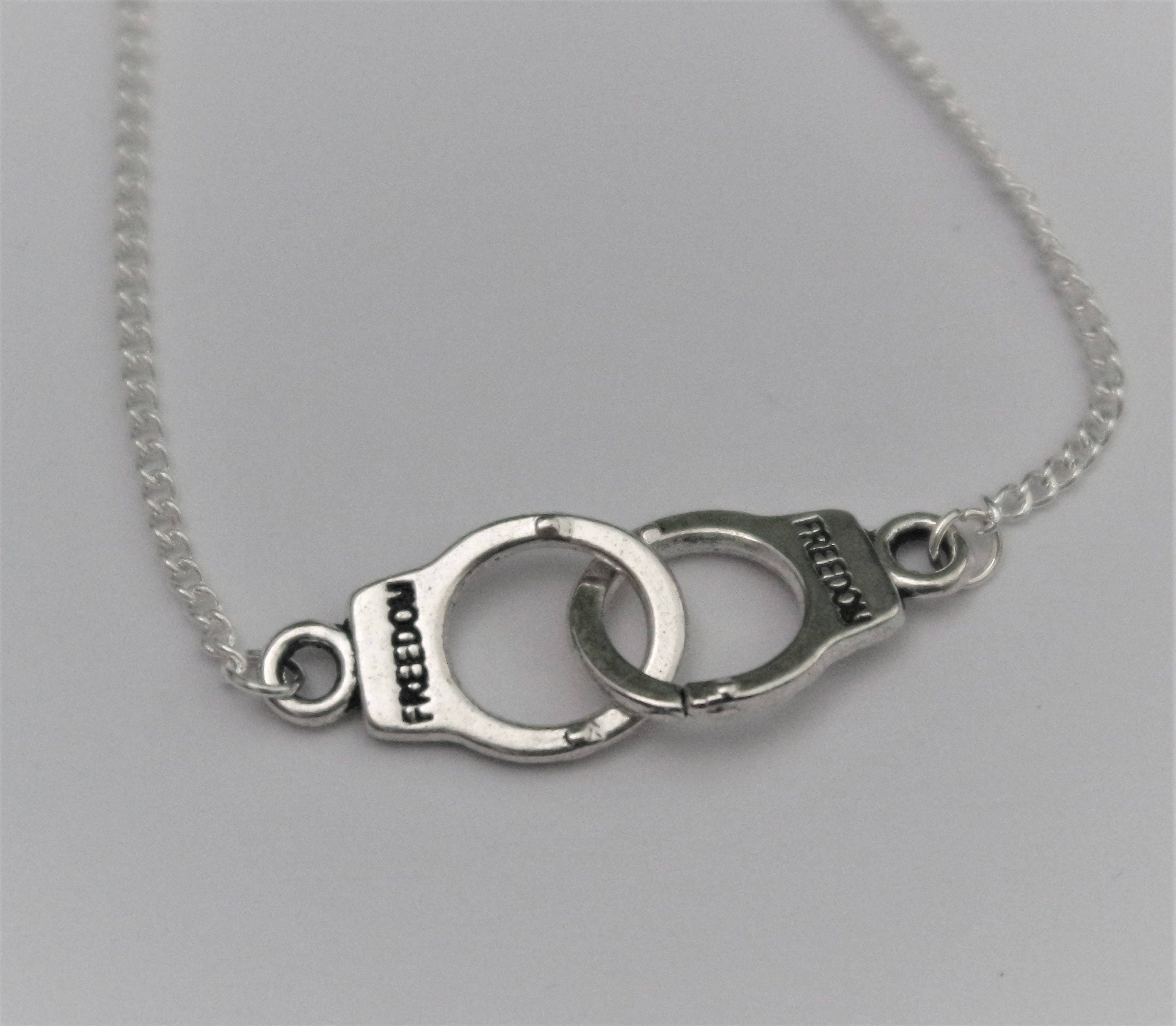 Handcuff Necklace Handcuff Choker Handcuff Jewellery - Etsy