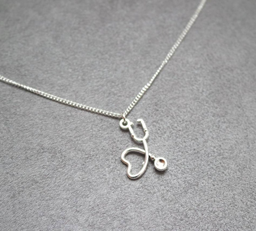Stethoscope Necklace, Health Care Worker Necklace, Doctor Necklace ...