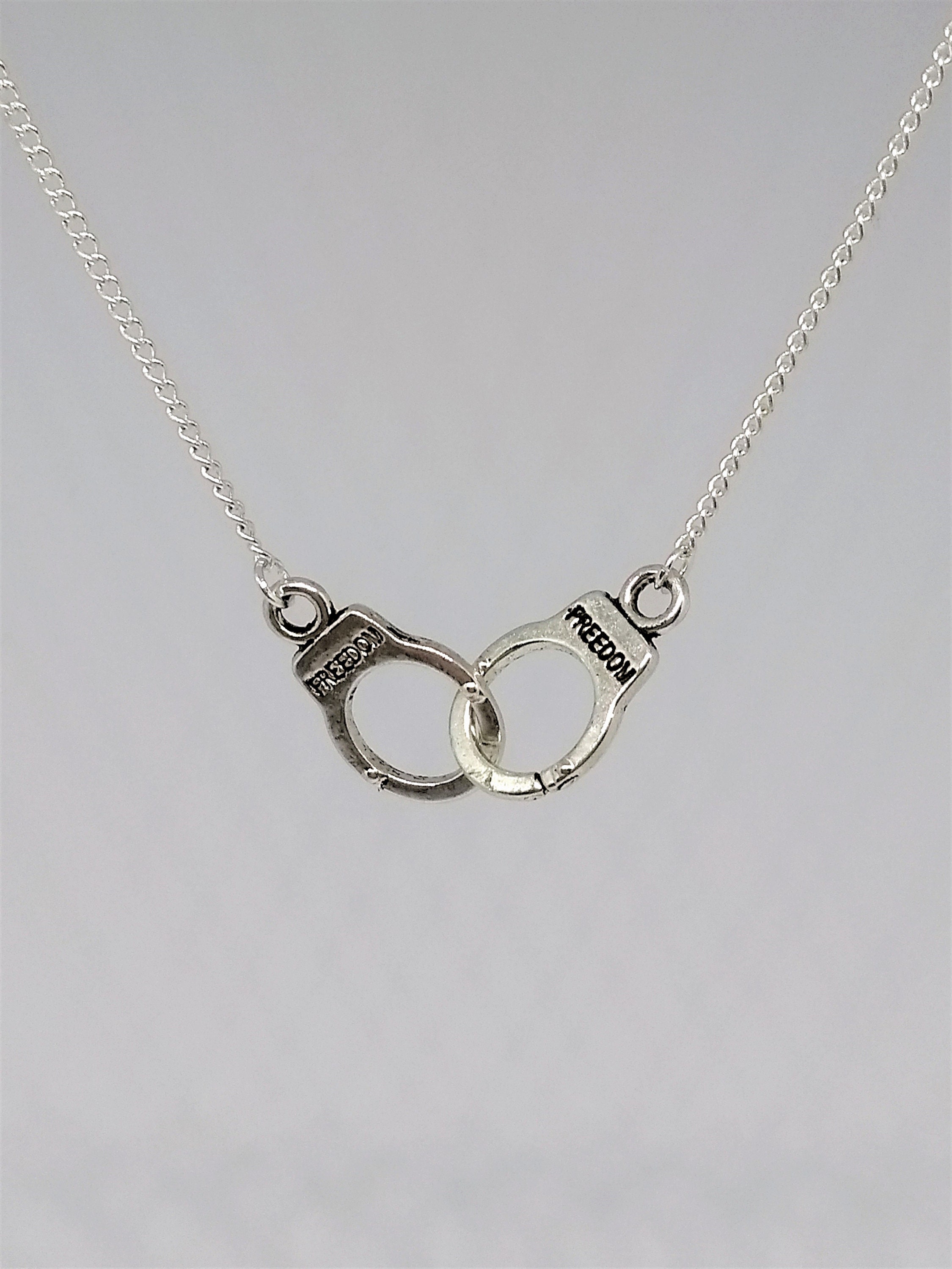 Handcuff Necklace Handcuff Choker Handcuff Jewellery | Etsy
