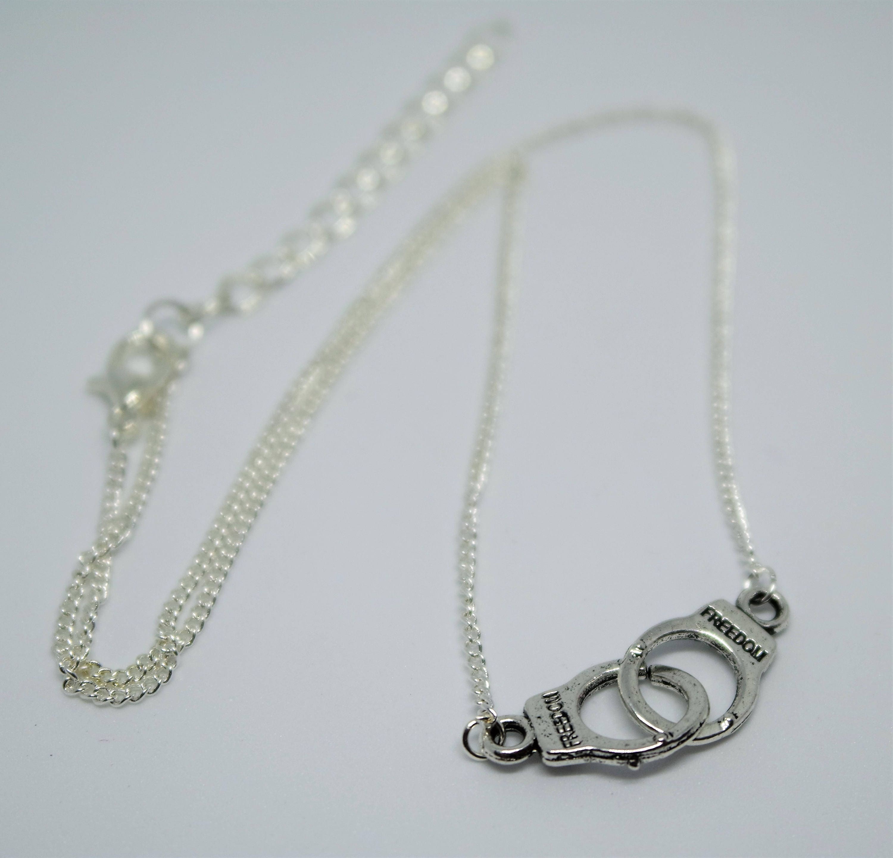 Handcuff Necklace Handcuff Choker Handcuff Jewellery | Etsy