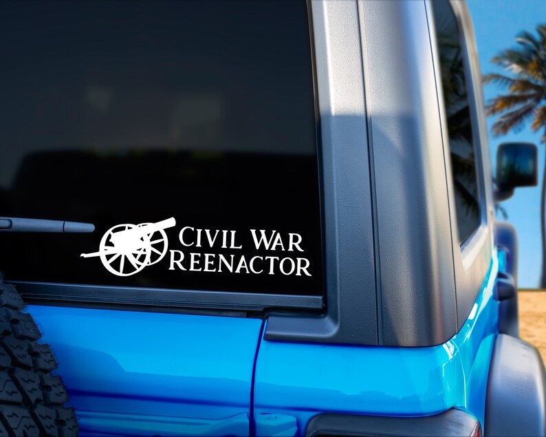 Civil War Cannon Reenactor Vinyl Decal - Wall Art - Vehicle Decal ...