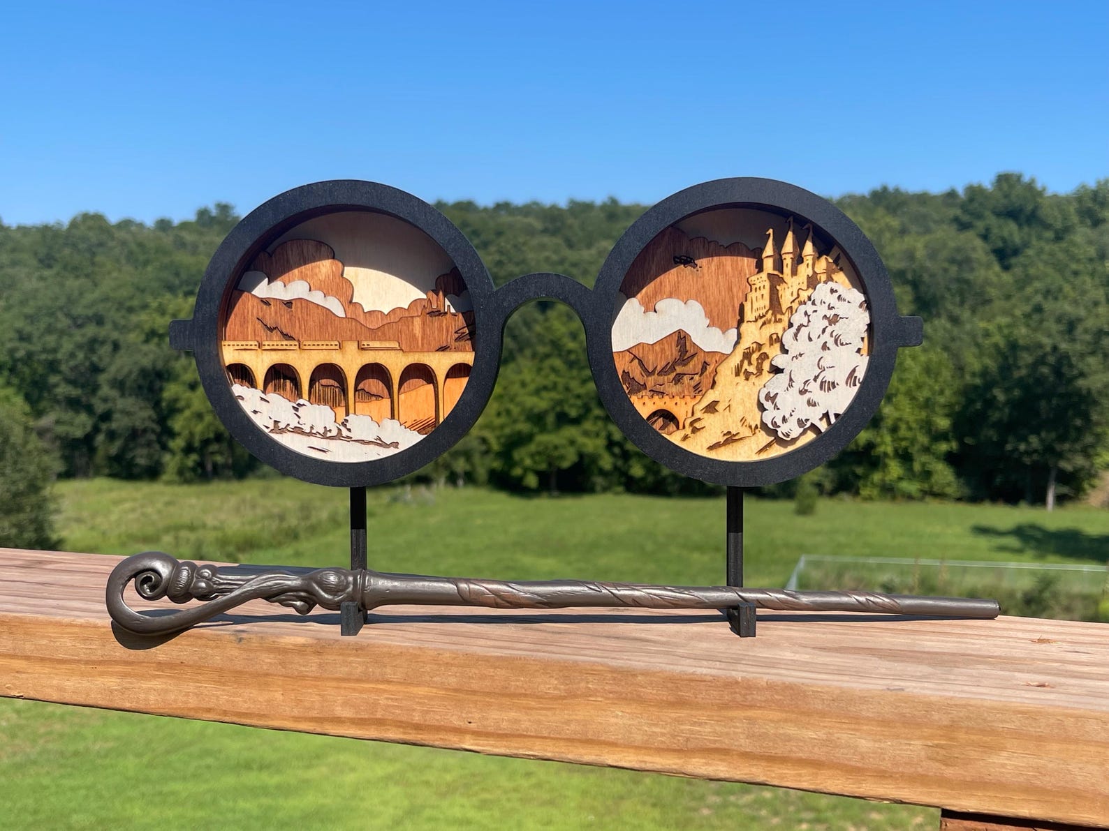 Wizard Glasses. Wand Holder - Etsy