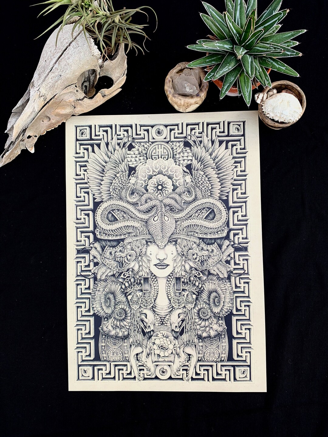 KHALKHA Print . Dark Mongolian Art Oddities and Curiosities - Etsy