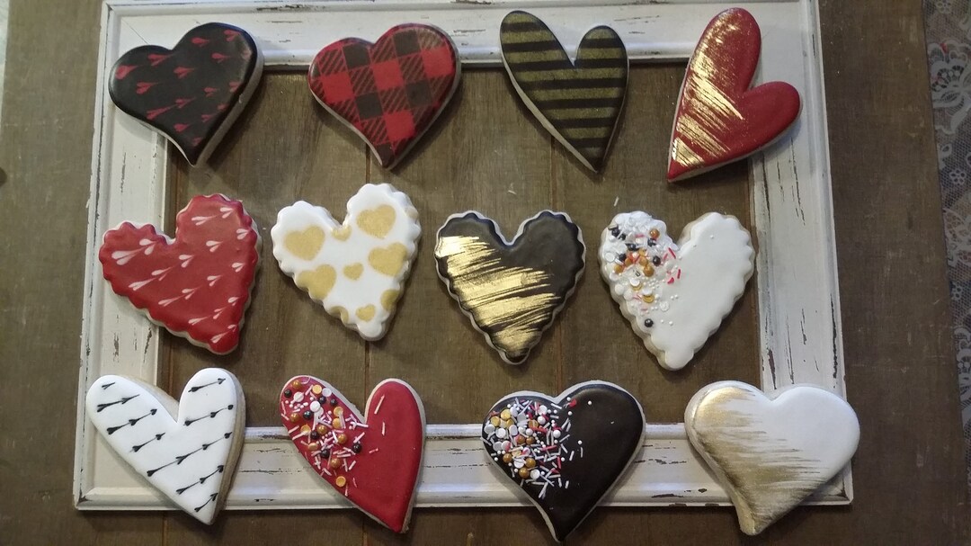 Valentine Hearts - One Dozen - Etsy