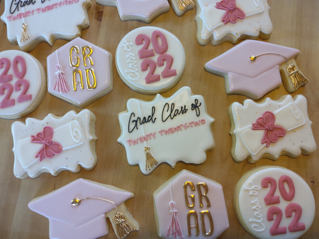 Customizable Graduation Cookies One Dozen - Etsy