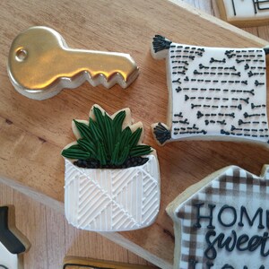 Custom Real Estate Cookies With Greenery - One Dozen - Etsy