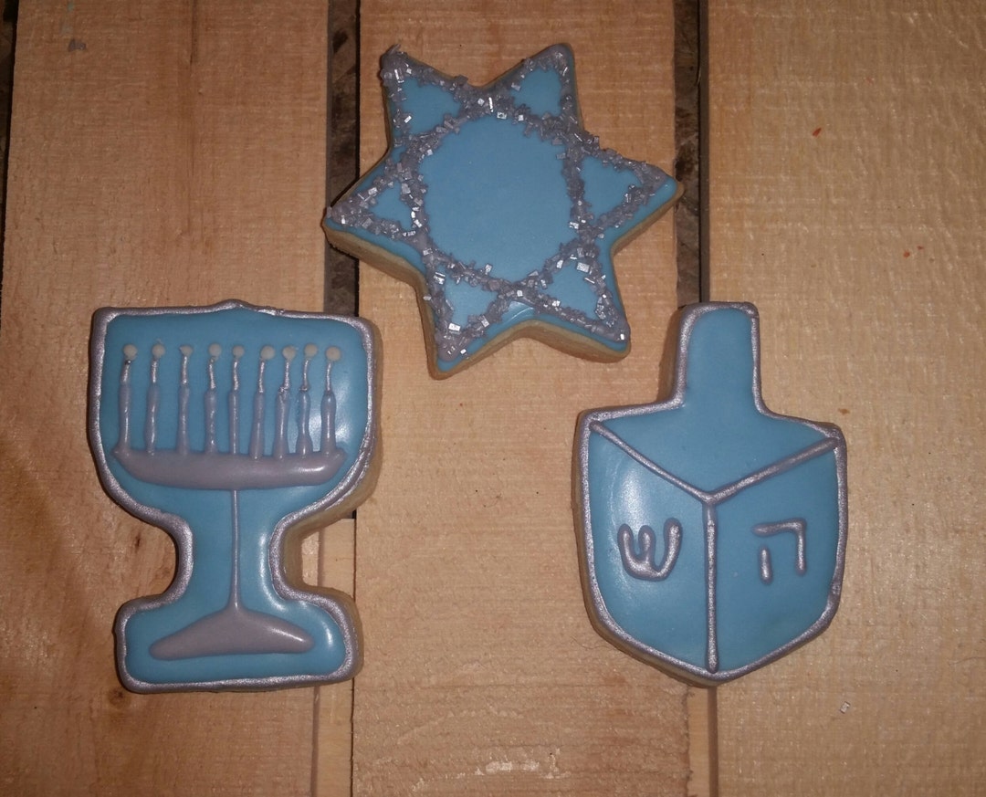 Hanukkah Cookies - One Dozen - Etsy