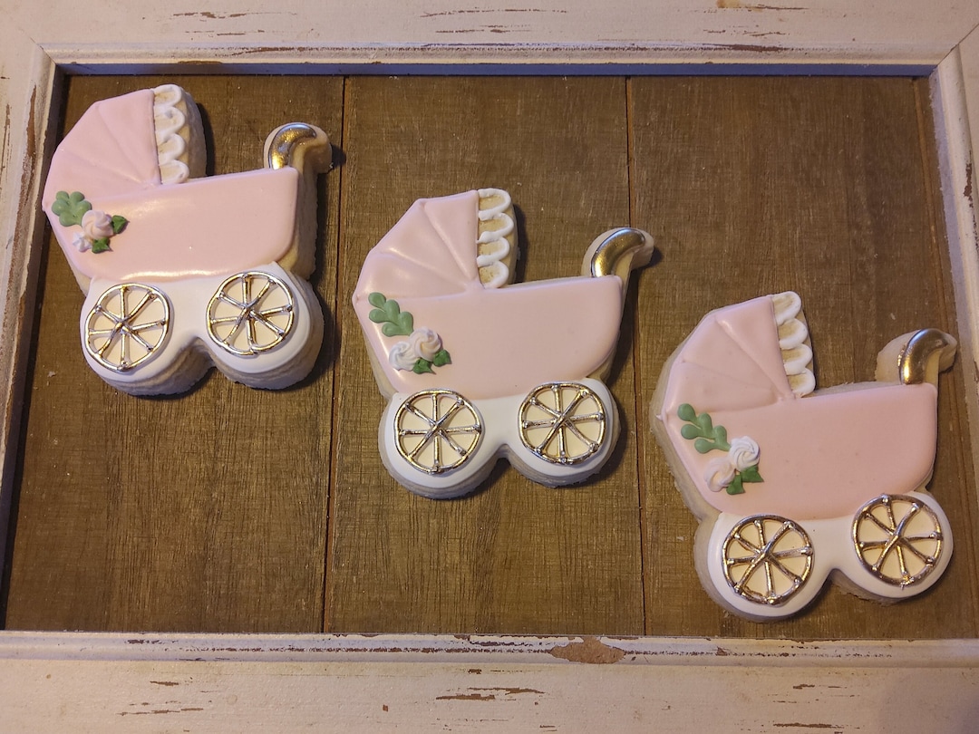 Fancy Baby Stroller Cookies - One Dozen - Etsy