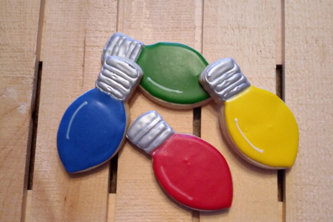 Christmas Light Cookies - Etsy