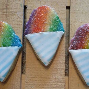 Snowcone Cookies | Etsy