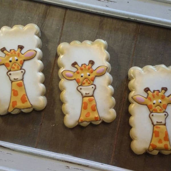 Giraffe Cookie - Etsy