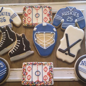 Hockey Cookies - ANY TEAM AVAILABLE - Please List Team and Jersey ...