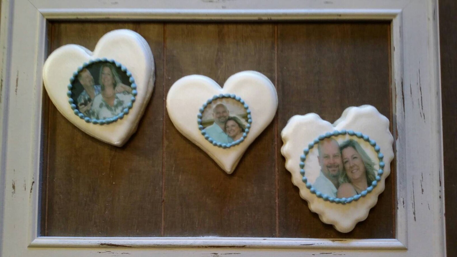 Custom Photo Cookies With Edible Image - Anniversary, Wedding, Shower ...