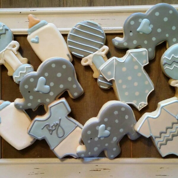 Baby Boy Cookies - Etsy