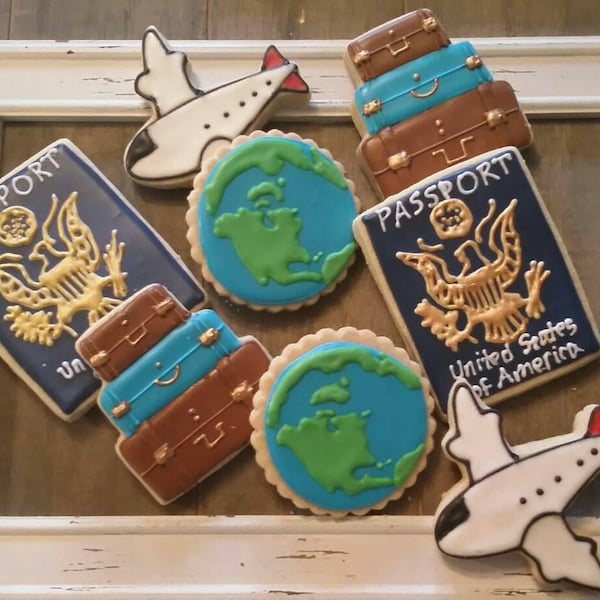 Airplane Cookies - Etsy