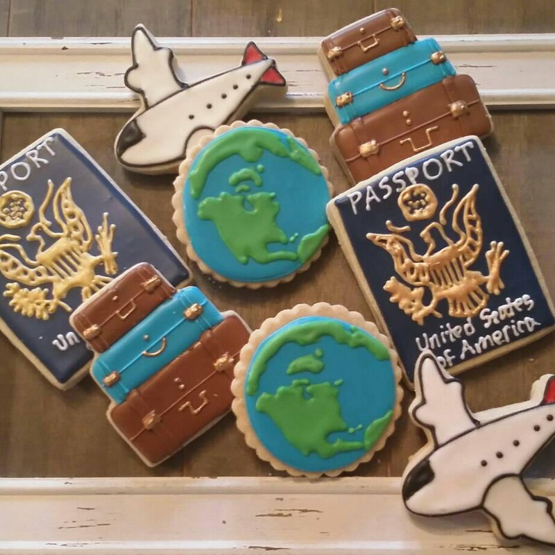 Travel Cookies - Etsy