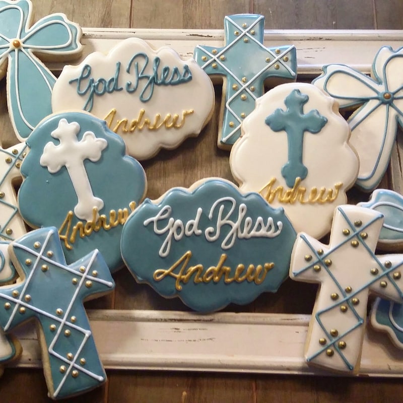 Baptism Cookies - Etsy