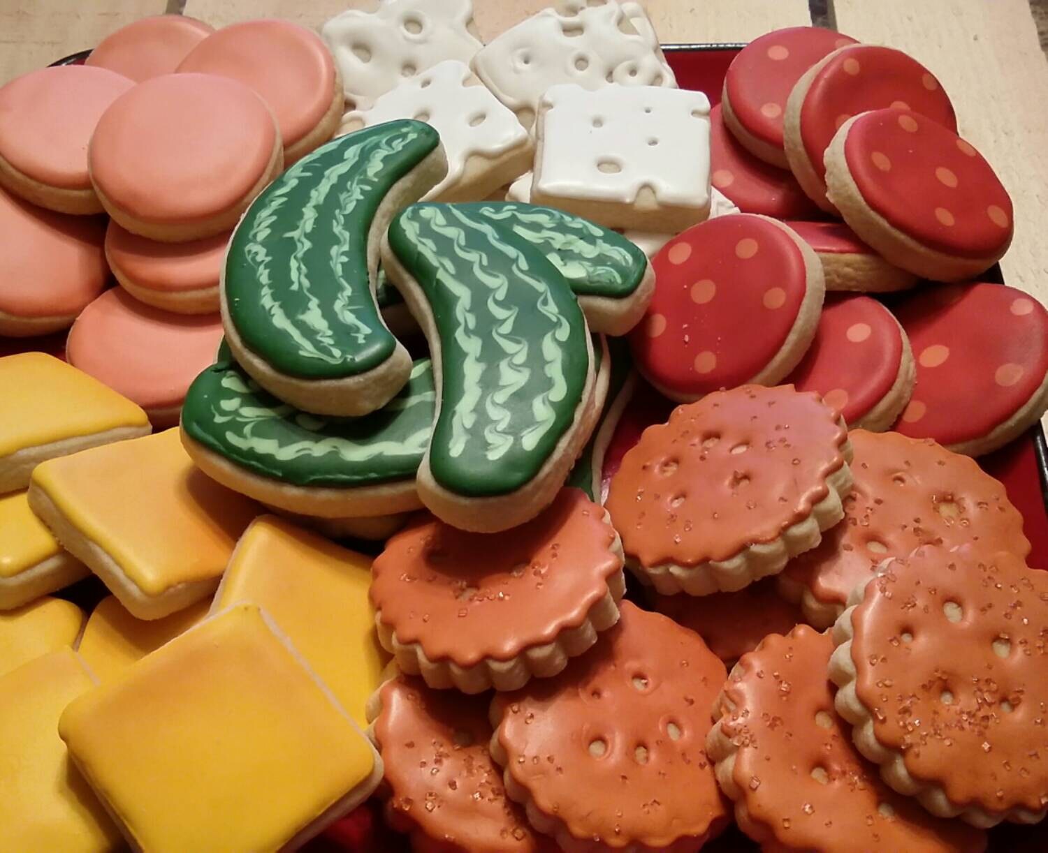 Meat Platter Cookies Set of 48 Cookies Ready for Superbowl | Etsy