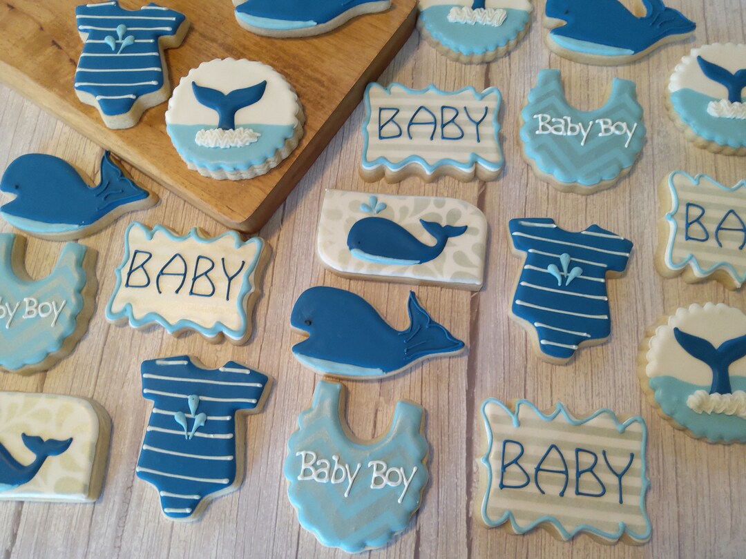 Baby Whale Cookies - One Dozen - Etsy