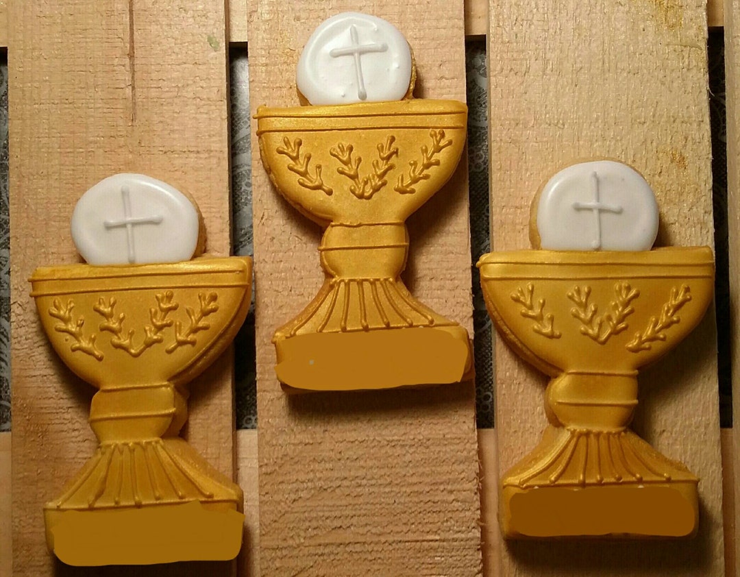 Catholic Chalice Cookies - Baptisms - Etsy