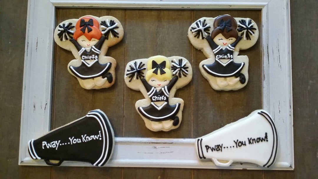 Customizable Cheerleading Cookies - One Dozen - Etsy