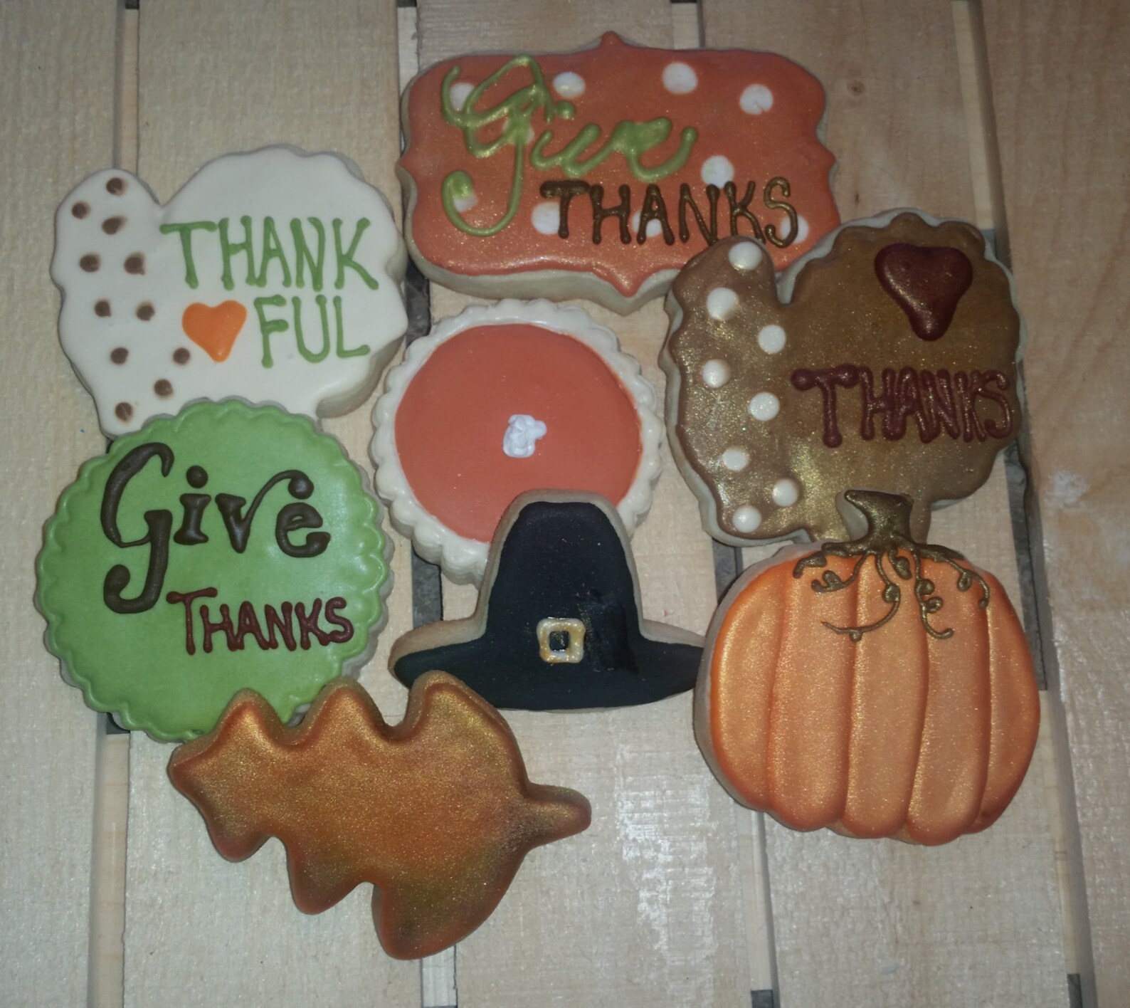 Thanksgiving Turkey Pumpkin Pie and Leaf Cookies - Etsy
