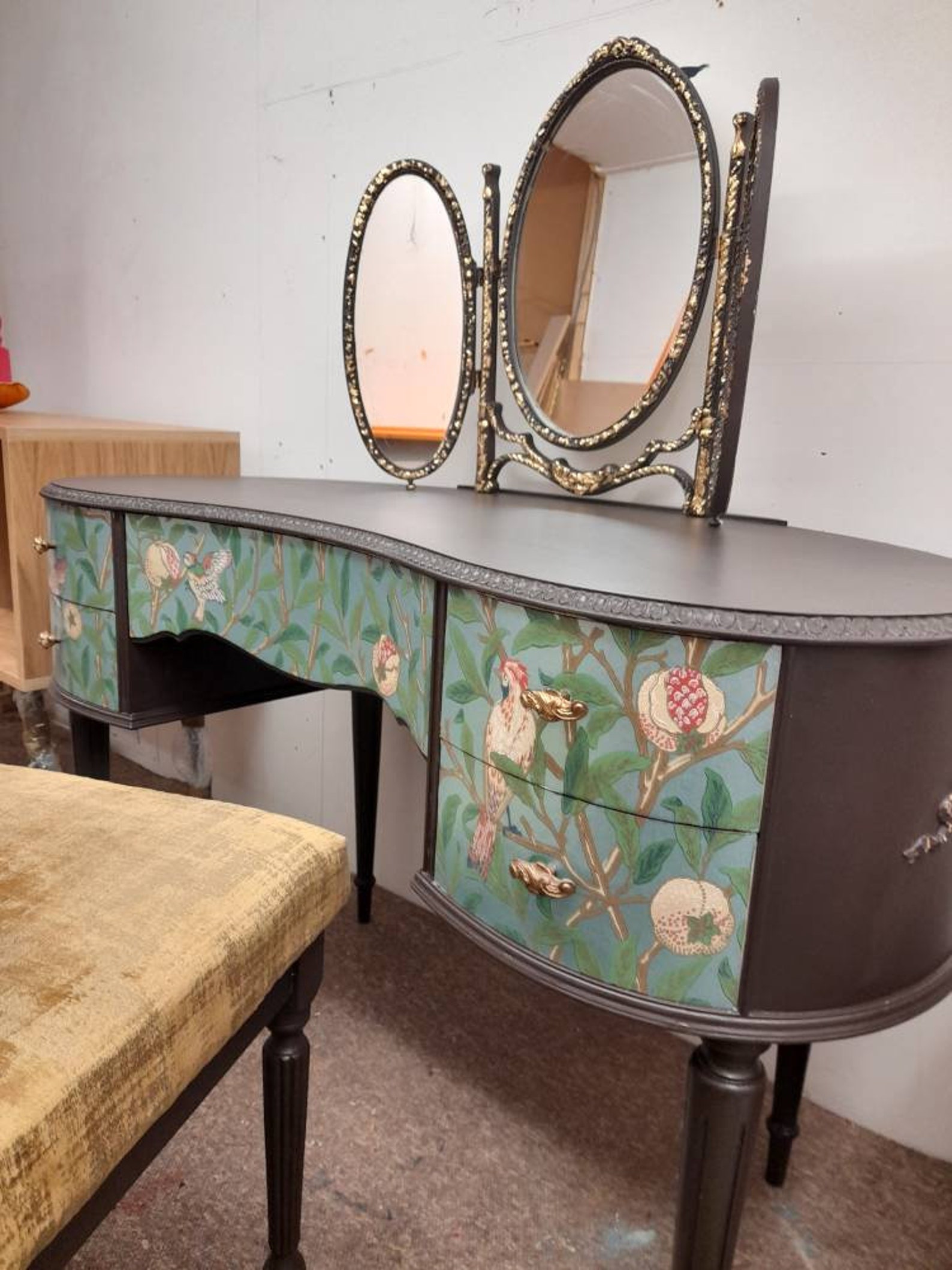 Dressing Table Vintage. Upcycled Painted Bedroom Furniture. | Etsy