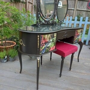 Vintage French Style Olympus Dressing Table or Desk, Painted and ...
