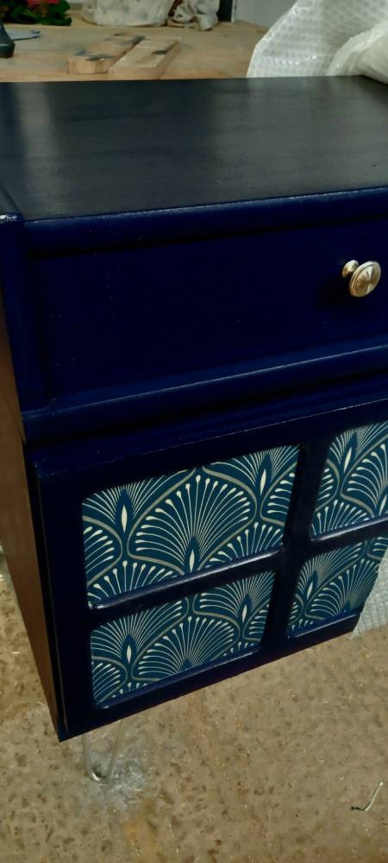 Midcentury Nathan Sideboard. Painted Upcycled Living Room Furniture ...