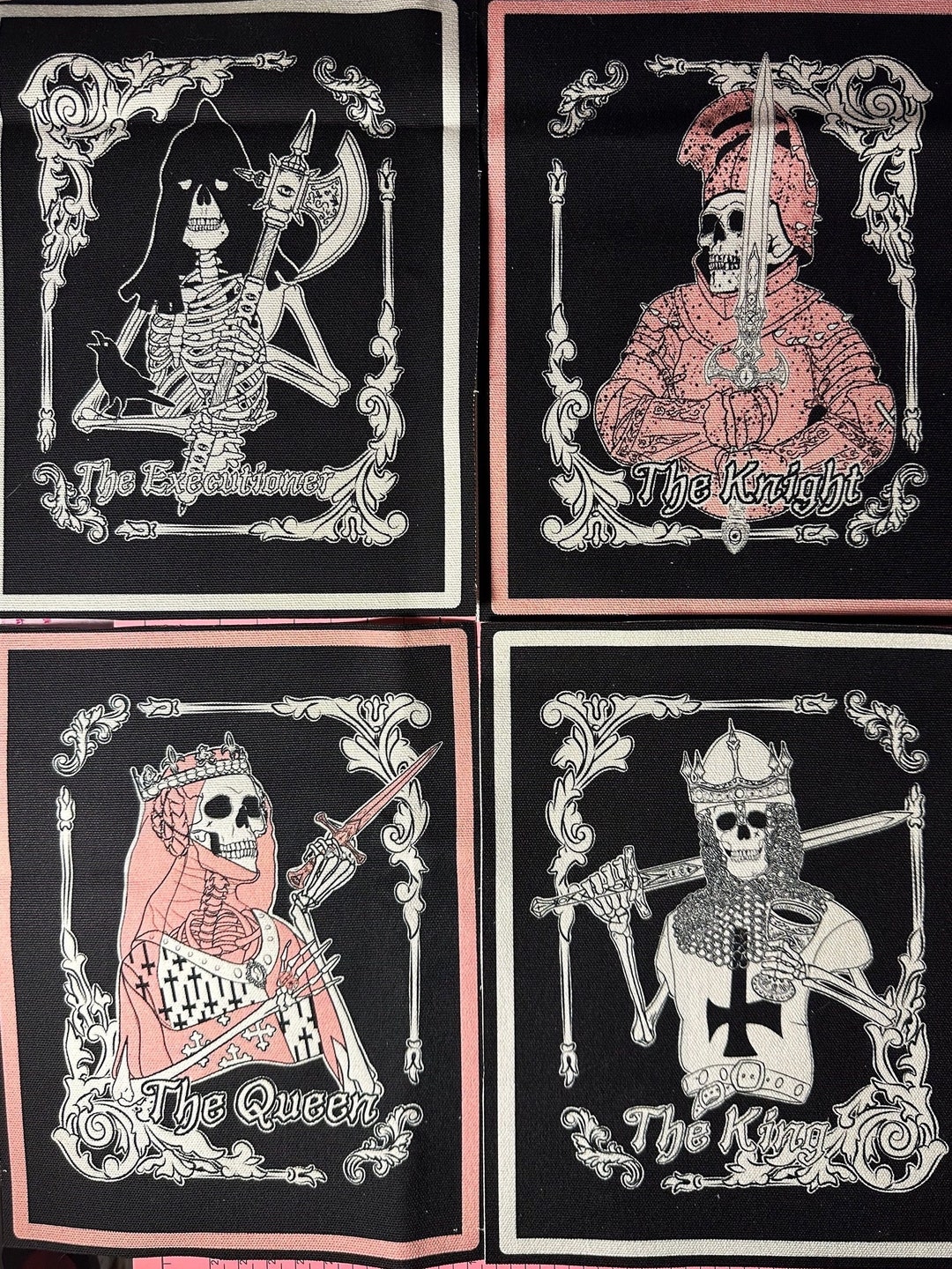 Medievil Framed the King,the Queen, the Knight , the Executioner Cloth ...