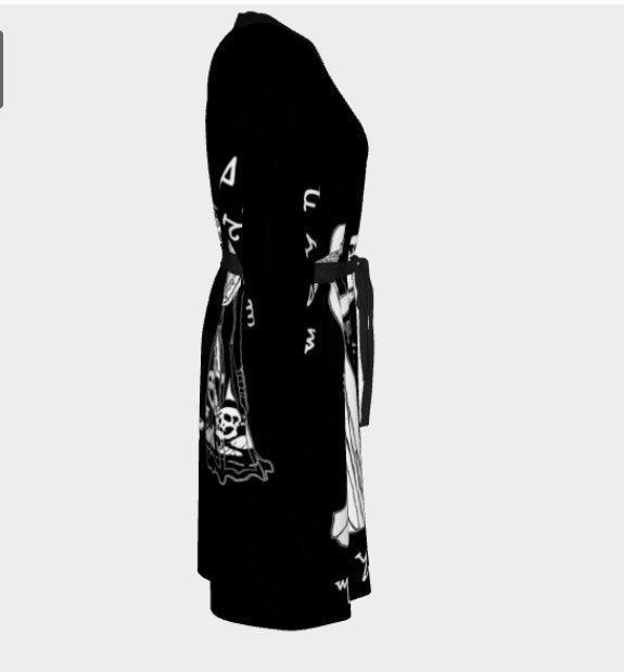 Dark Priestess long Sleeve Kimono Robe Gothic Witch | Etsy Canada