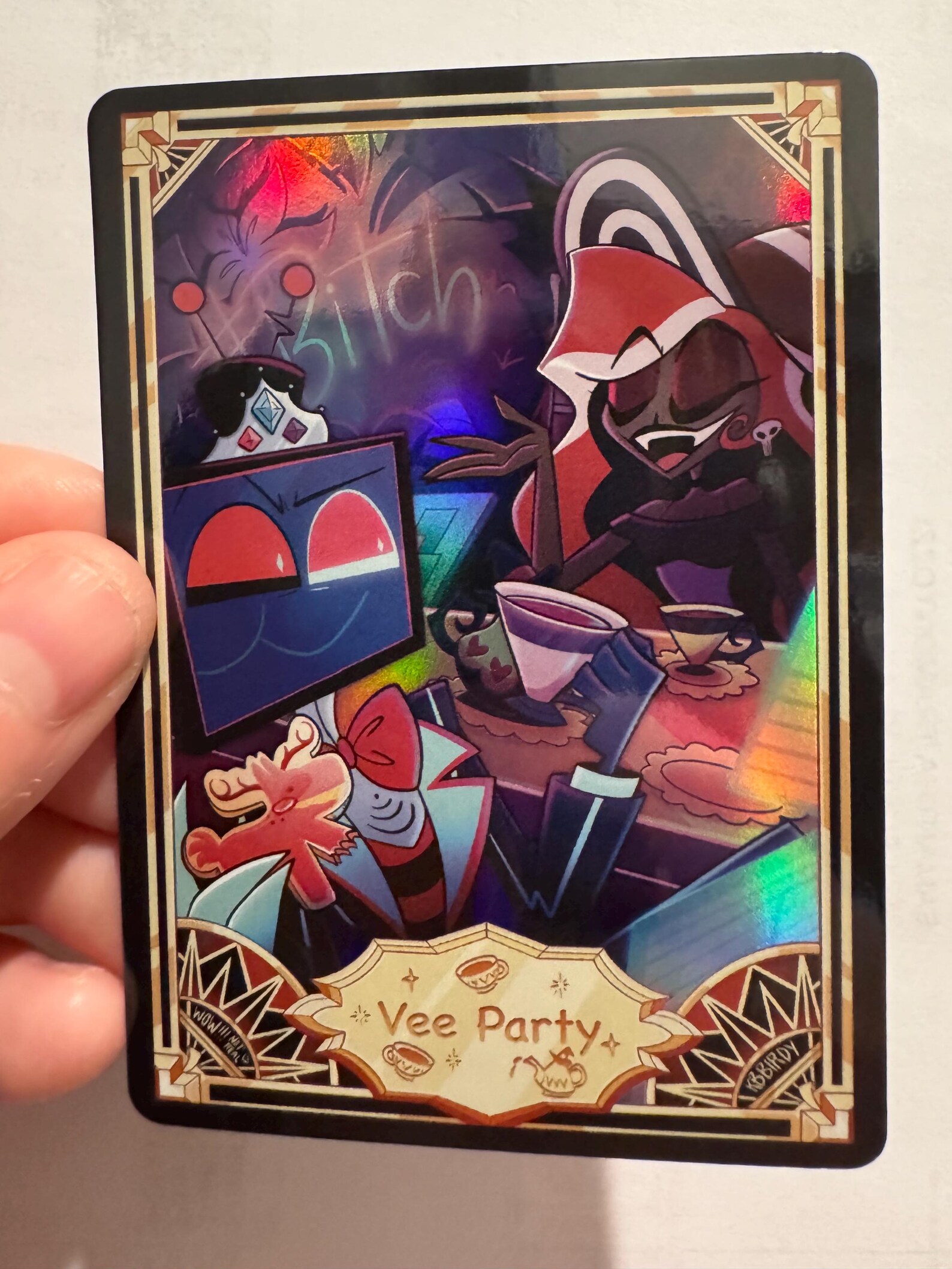 Vee Party Card - Etsy