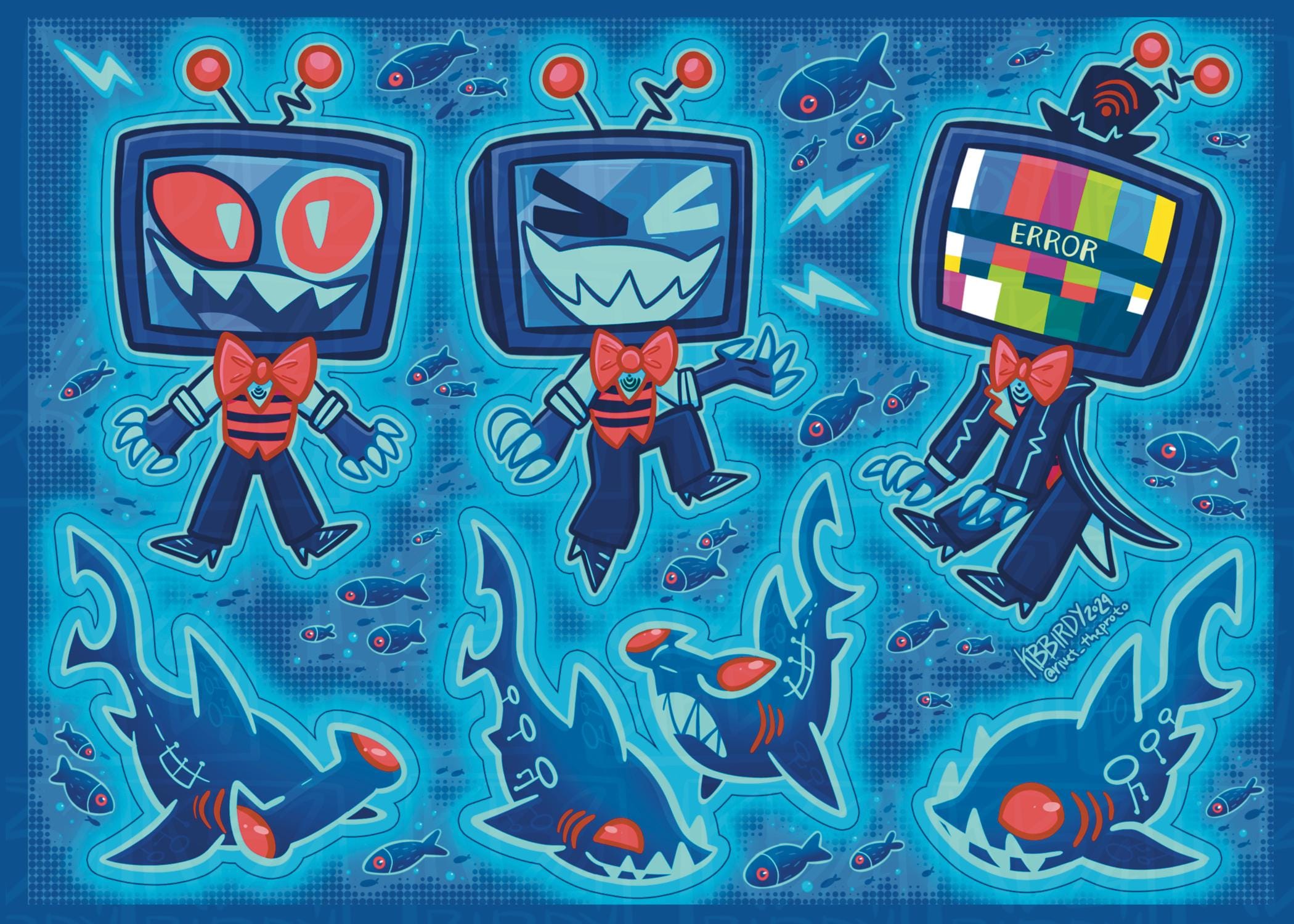 5x7" Vox Sticker Sheet - Etsy