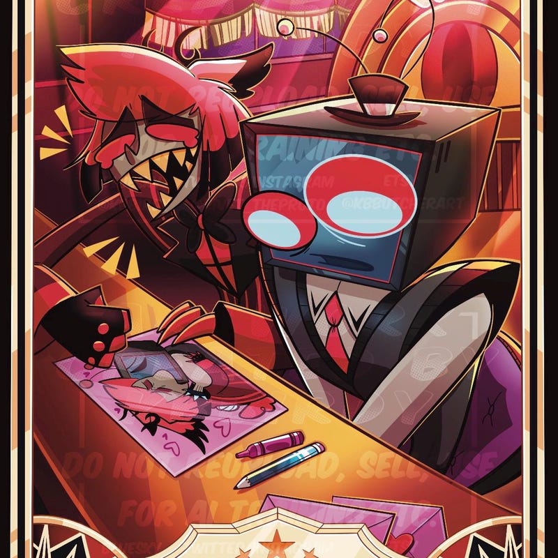 Hazbin Hotel Vox Card - Etsy UK