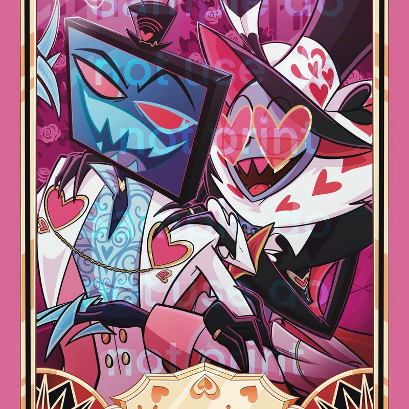 Valentines Standee Hazbin - Etsy
