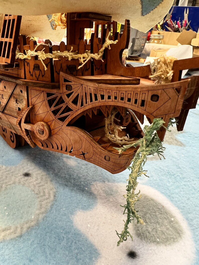 Ship/airship Model After Doctor Who, About 12” Tall and 5” Wide and 14 ...