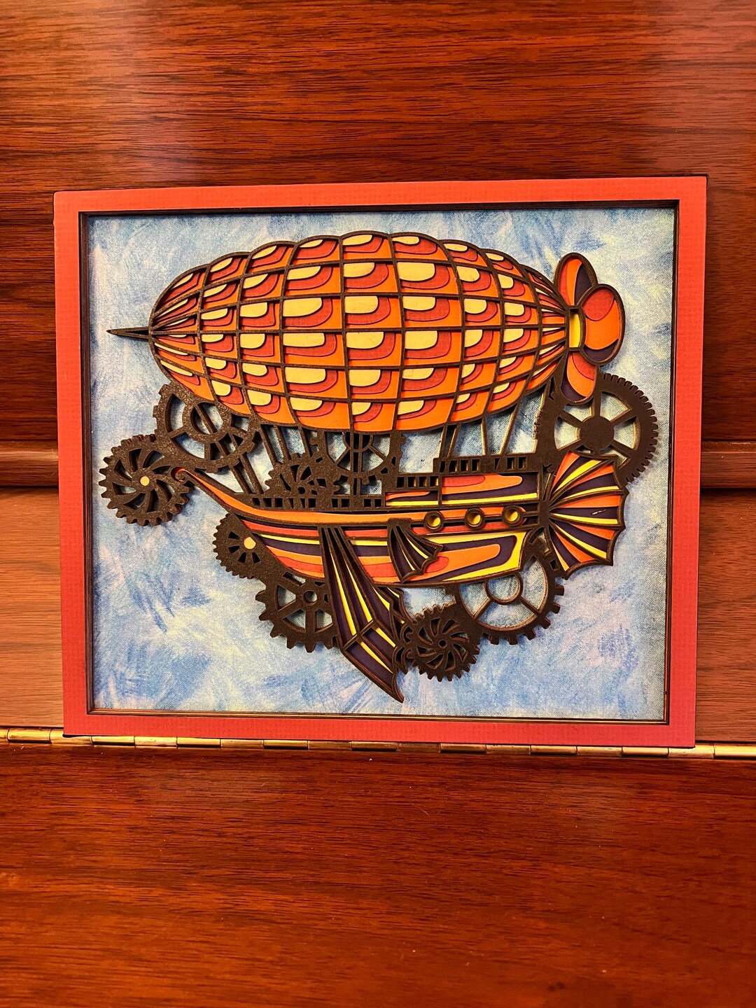 Multi-layered Steampunk Blimp Airship - Bright Colors - Etsy