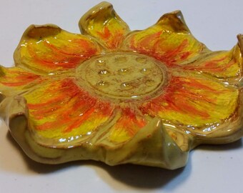 Sunflower dish | Etsy