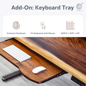 Desk - Walnut Desk With Drawer, Live Edge Desk, Wood Computer Desk ...