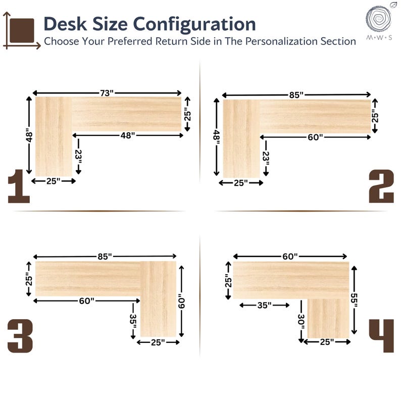 White Oak L-shaped Standing Desk — Electric Height-adjustable Corner ...