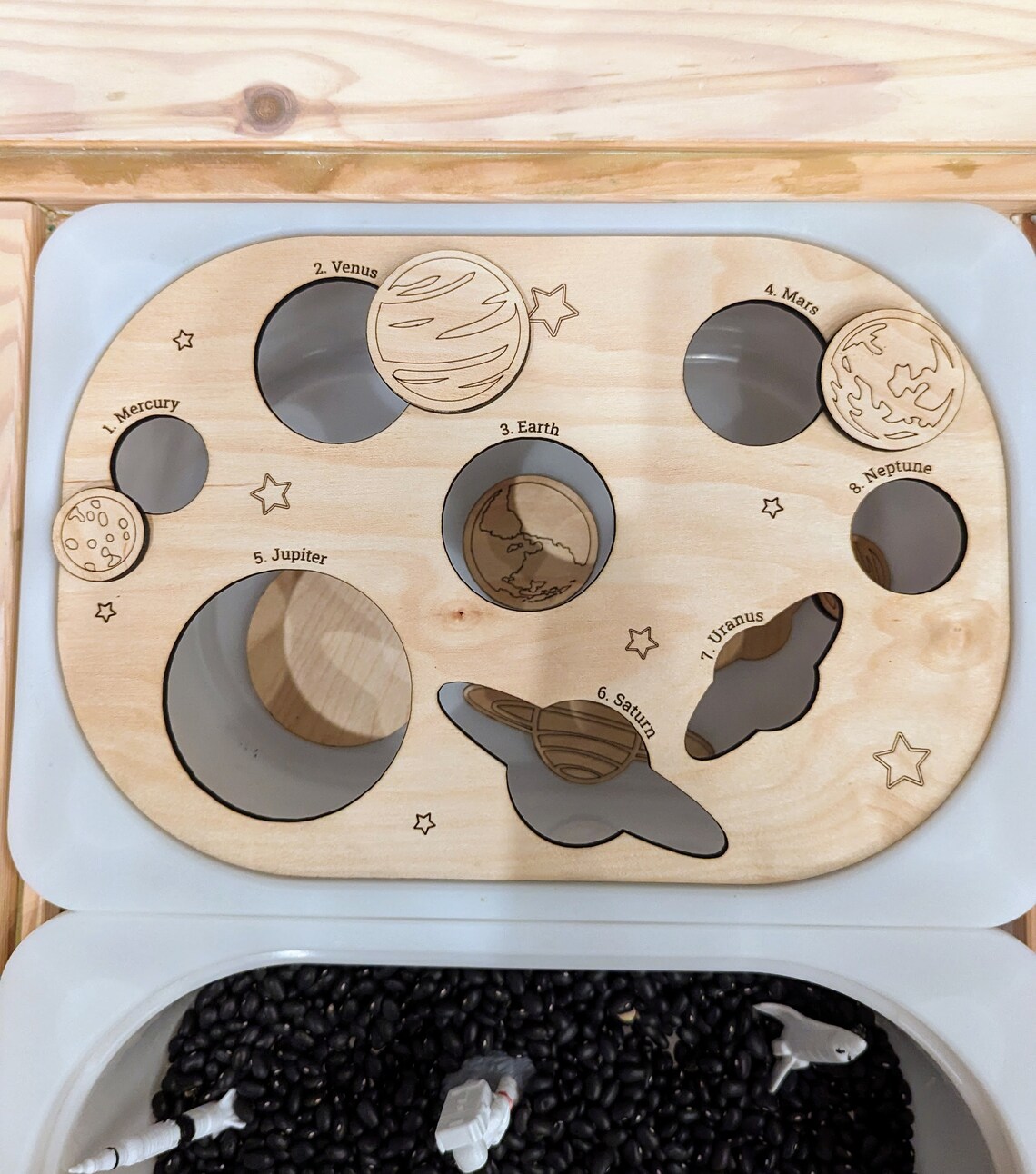 Planets Flisat Table Insert, Trofast Bin Insert, Space Sensory Table ...