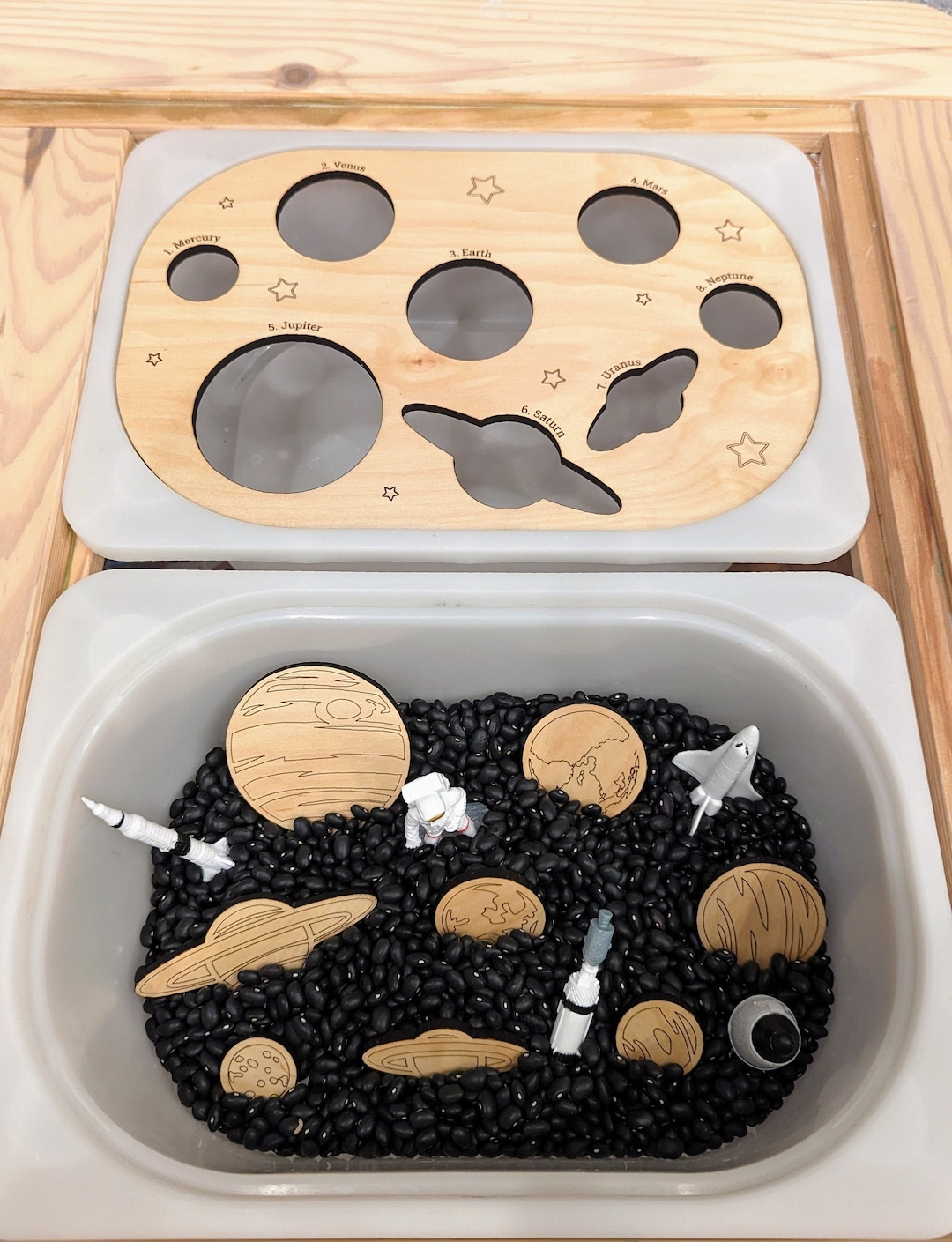 Planets Flisat Table Insert, Trofast Bin Insert, Space Sensory Table ...